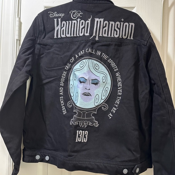 Disney | Jackets & Coats | Rare Misprint Disney Haunted Mansion Black ...